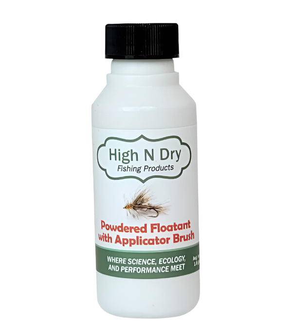 High N Dry Powdered Floatant With Applicator Brush – Feather Craft Fly ...